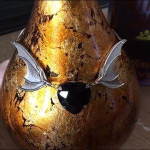 Wicked | Jewelry | Nwt Batwing Crystal Necklace | Poshmark